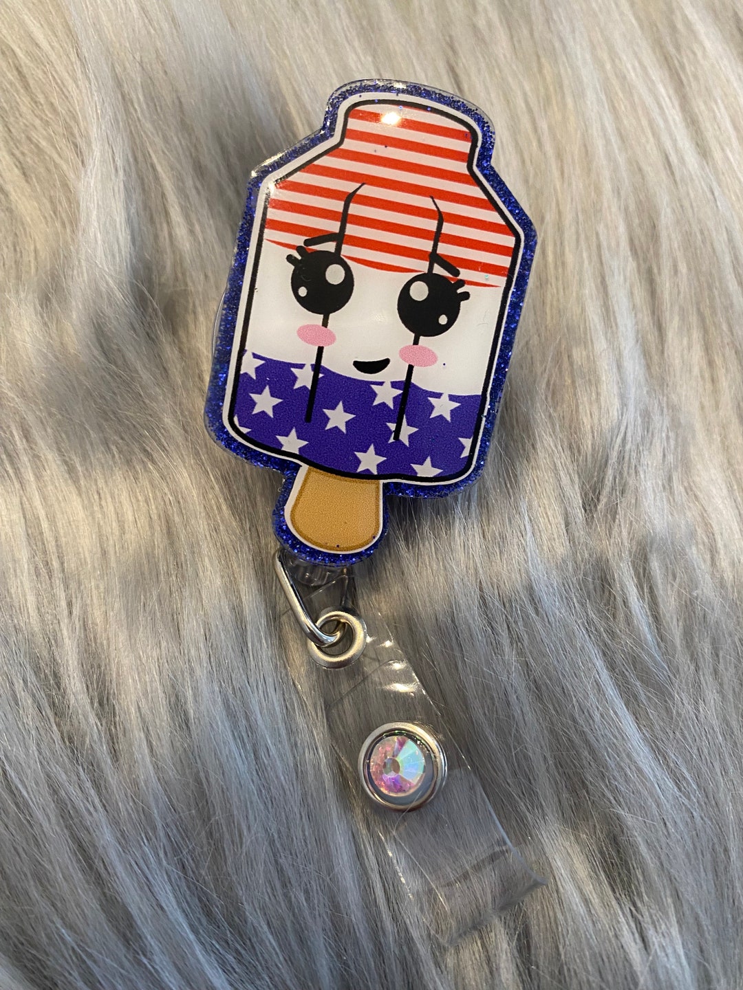 4th of July Popsicle Interchangeable Badge Reel, Independence ...
