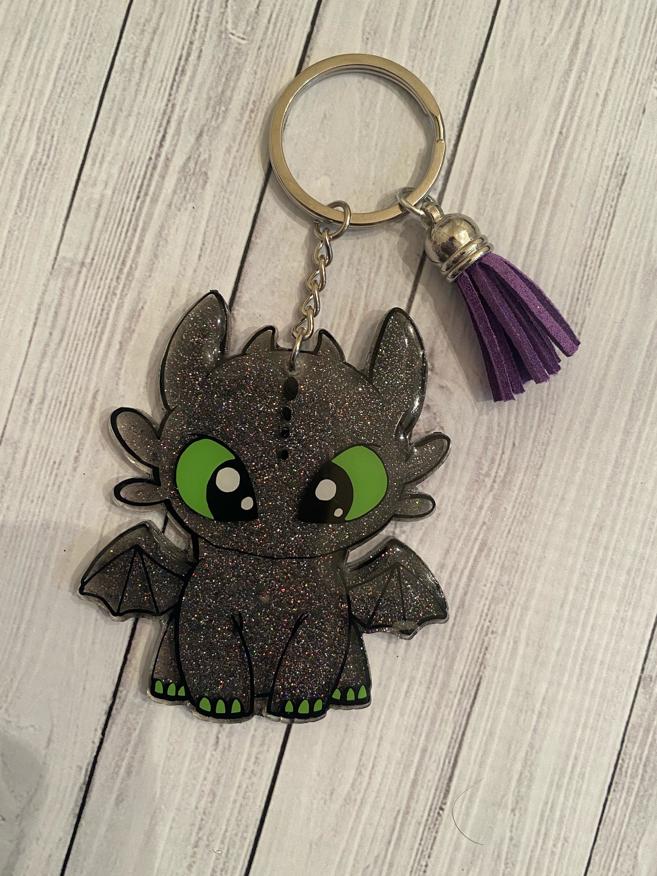 Cartoon Dragon Keychain, Movie Character Keyring, TV Show Character ...