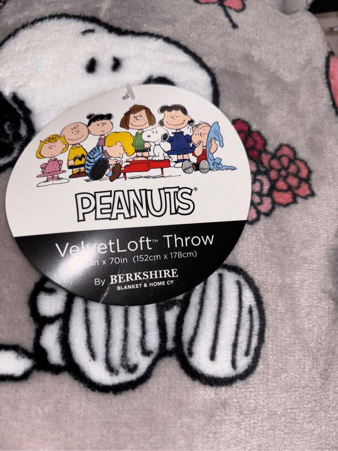 Peanuts~snoopy~throw Blanket~xtra Lg.~60 X 70~ Hearts~new~ - Etsy