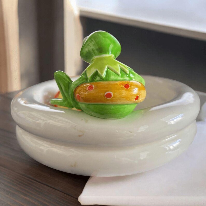 Jim Henson Muppets Kermit Frog Pool Sigma Tastesetter Ceramic Sesame ...