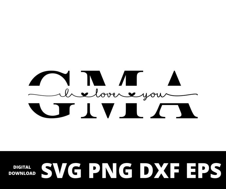 Grandma Svg Grandmother Svg Grandma Split Name Frame Svg Etsy Singapore