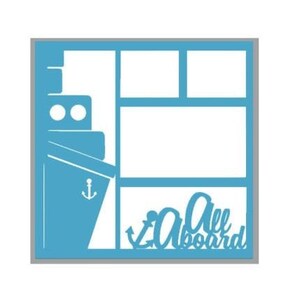 All Aboard Overlay Scrapbooking Scrapbooking Overlay Premade Scrapbook ...