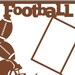 Football Overlay Scrapbooking Premade Page 12 X 12 - Etsy