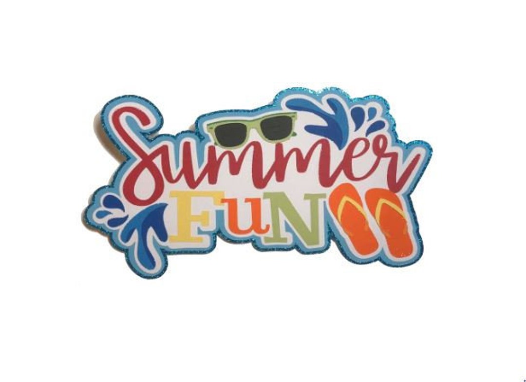 Summer Fun Die Cut Scrapbooking Premade Titles Paper - Etsy