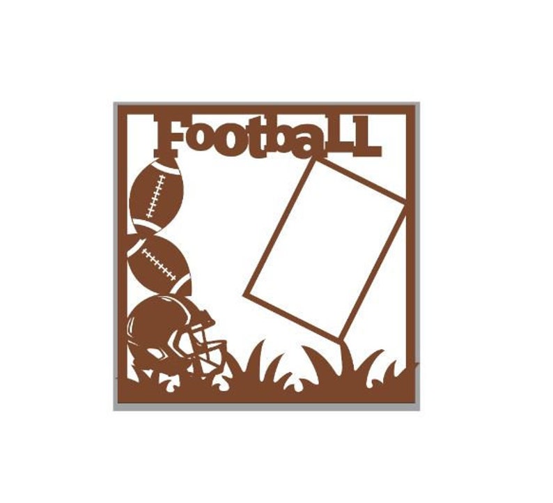 Football Overlay Scrapbooking Premade Page 12 X 12 - Etsy