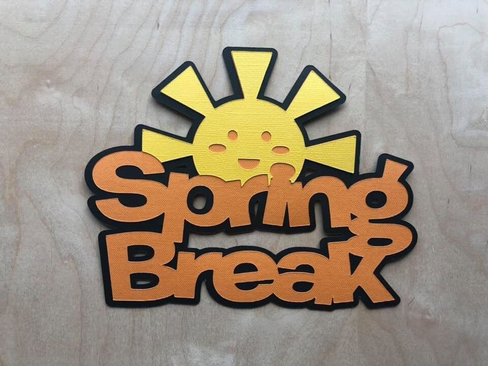 Spring Break Die Cut Titres préfabriqués Papier Piecing - Etsy France