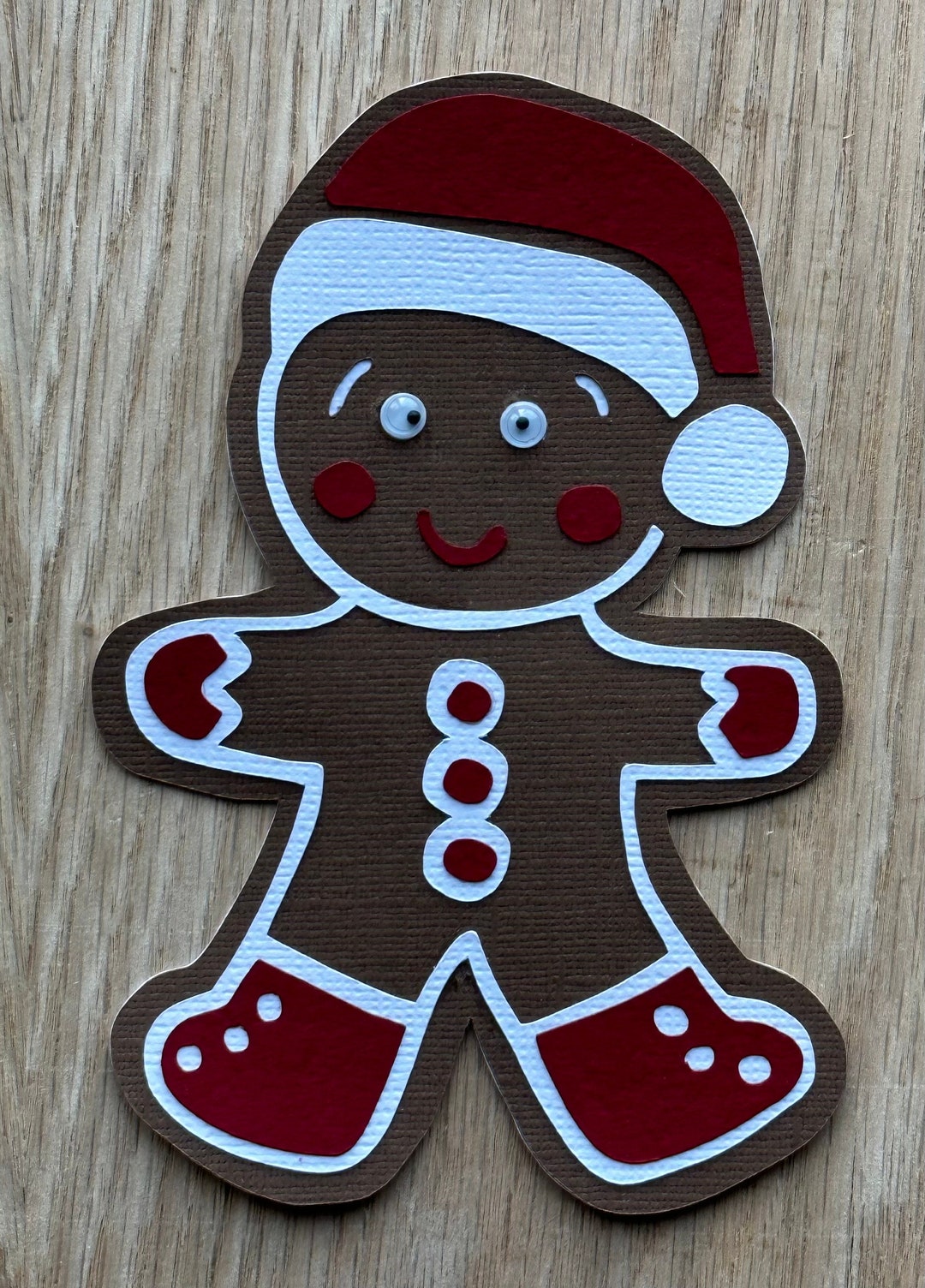 Gingerbread Man Die Cut Cookie Die Cut Holiday Baking Die Cut Christmas ...