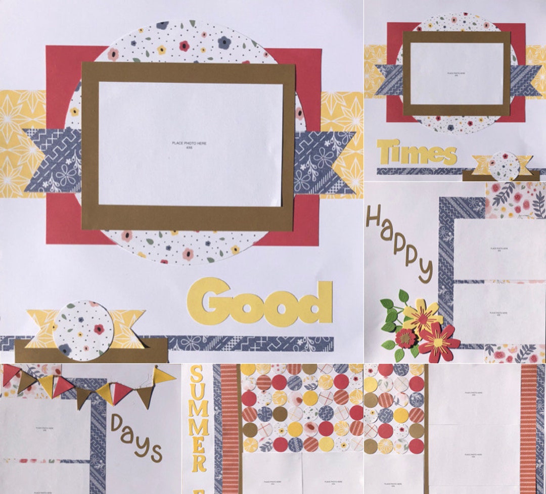 Scrapbooking Layout Kit - 6 Page Layout Kit - CTMH Layout Kits ...