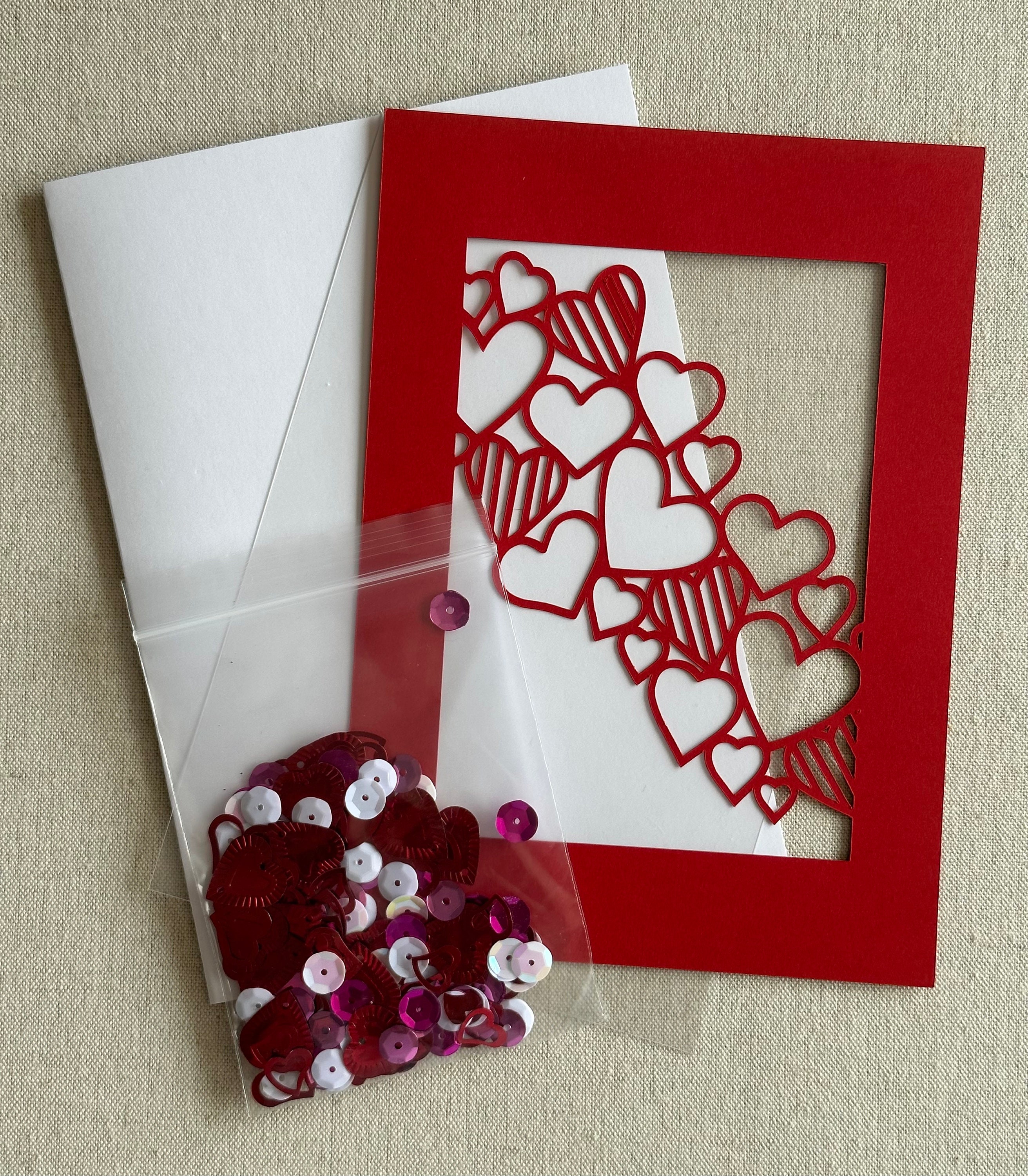 Shaker Cards Love Cards Handmade Card Kits Handmade All Occasion Cards ...