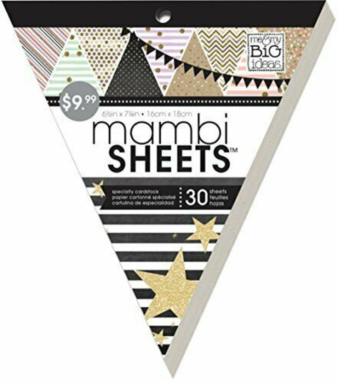 Me and My Big Ideas Gold Rush Banner Paper Pad Cardstock Scrapbooking ...