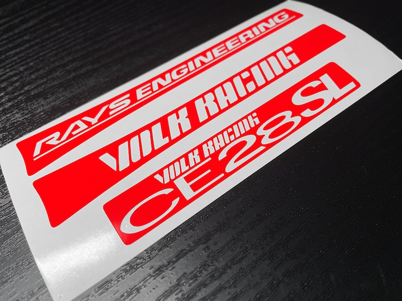 Volk Racing CE28SL 17"-18" Decals (12 PCS) - Etsy