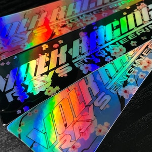 Volk Racing TE37SL 18" Wheel Spoke Stickers - Holographic Cherry ...