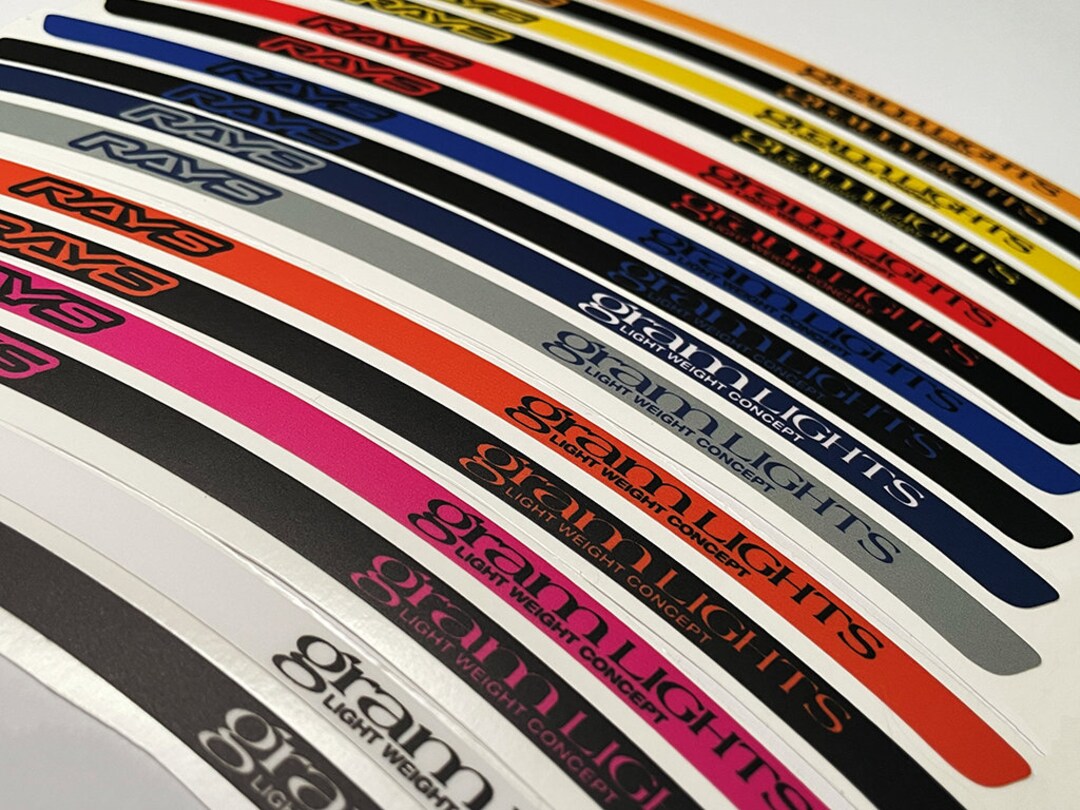 Rays Gram Lights 57DR/57CR Rim Sticker Set 17 4 PCS - Etsy