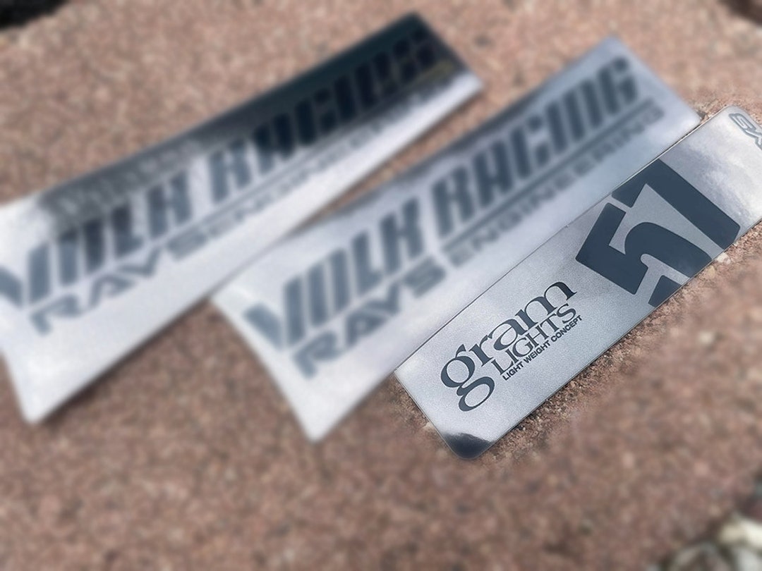 Gram Lights 57DR/57CR Spoke Sticker | Black Chrome (4 PCS) (with ...