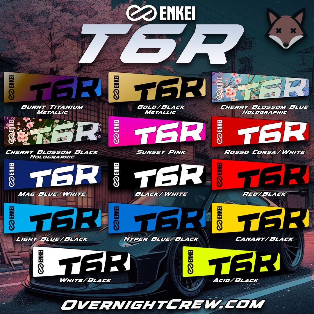 Enkei T6R Wheel Spoke Stickers (4 PCS) - Etsy