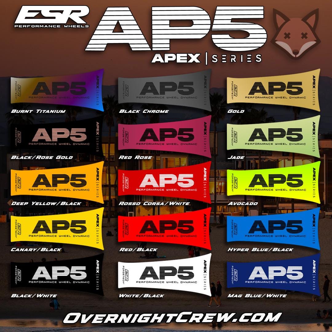 ESR AP5 18" Wheel Spoke Stickers (4 PCS) - Etsy
