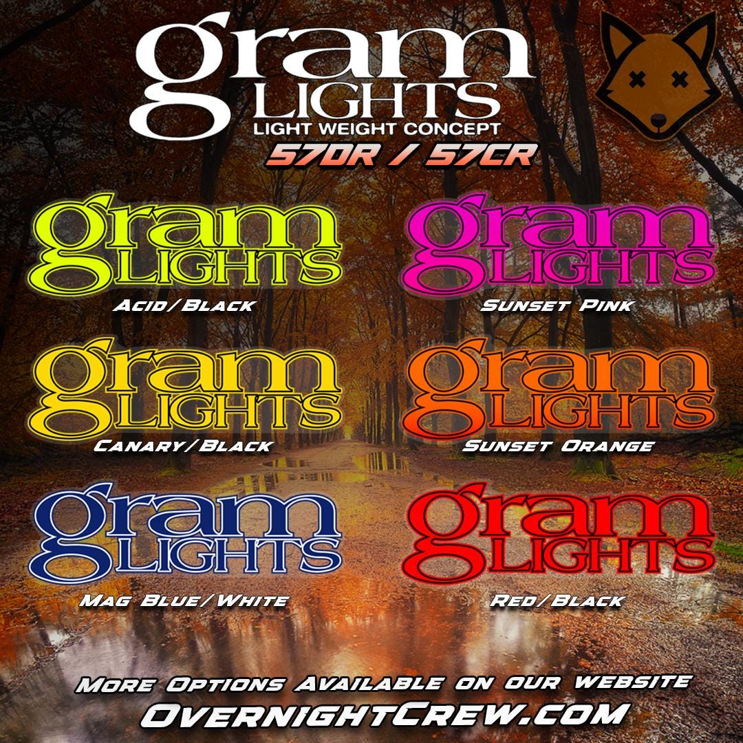 Rays Gram Lights 57DR / 57CR Letter Spoke Stickers (4 PCS) - Etsy