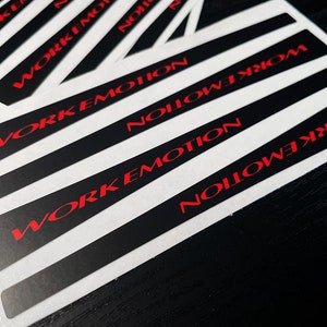 Work Emotion ZR10/D9R Wheel Stickers 17-19 4 PCS - Etsy