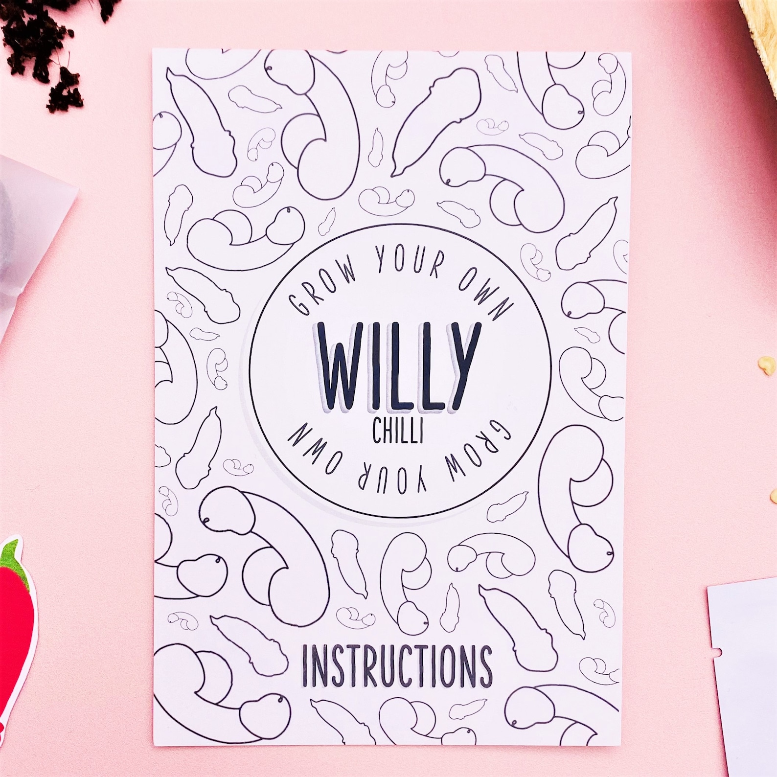 Grow Your Own Willy Chilli peter Pepper Kit Gifts for Him - Etsy UK