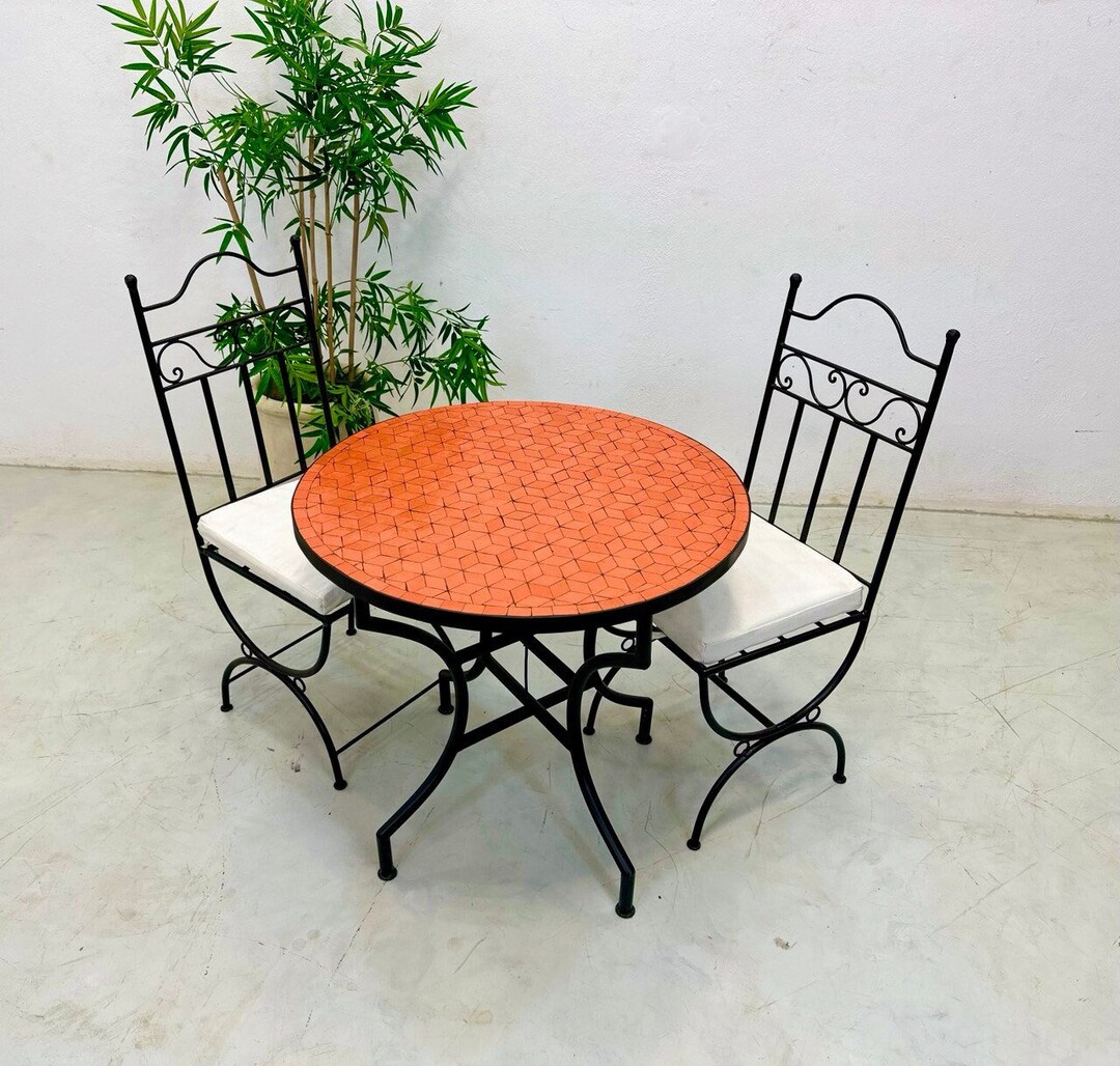 FABULOUS MOSAIC TABLE, Moroccan Handmade Round Table, Zellige Table ...