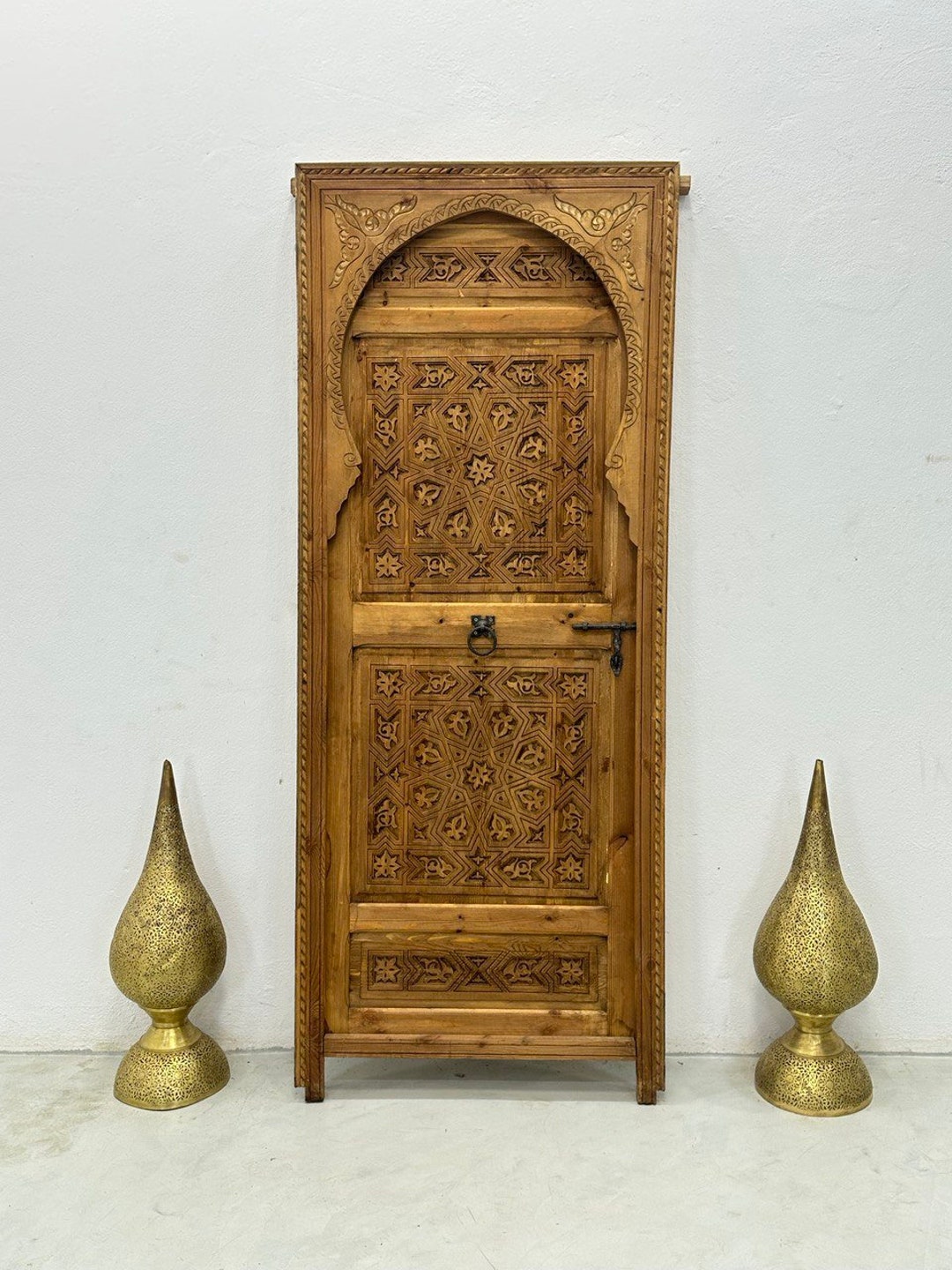 MOROCCO BROWNISH RUSTIC Door, Alhambra Door, Handmade Moorish Wooden ...