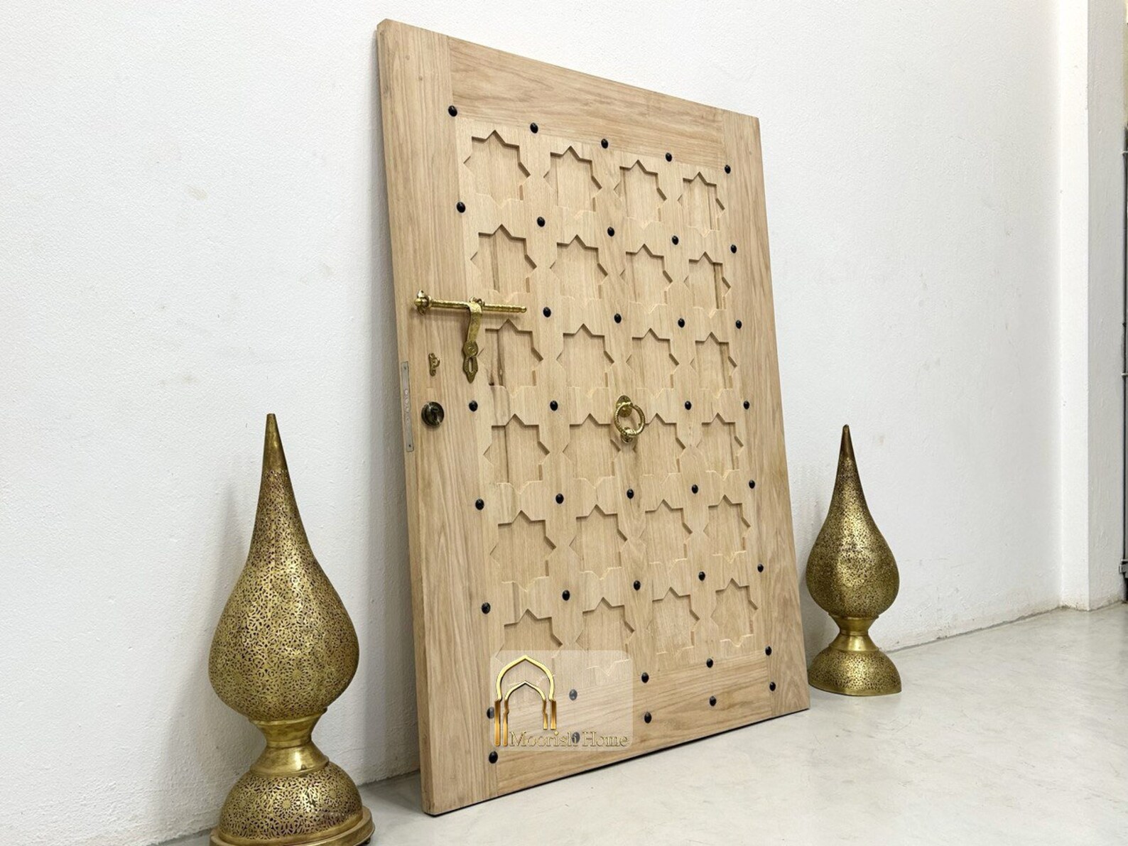 CUSTOM MOORISH DOOR, Handmade Carved Atlantic Cedar or Oak Wood, Luxury ...