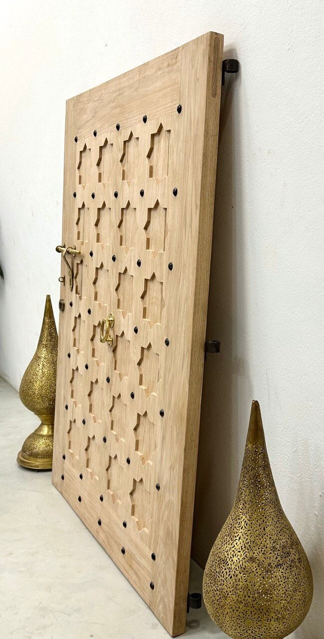 CUSTOM MOORISH DOOR, Handmade Carved Atlantic Cedar or Oak Wood, Luxury ...