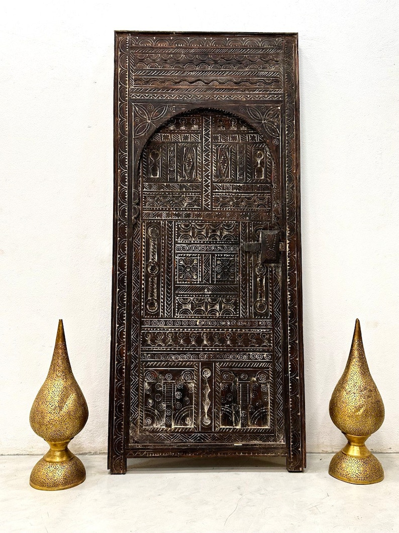 Custom Sahara Wood Door, Engraved Desert Door, Carved Wooden Door ...
