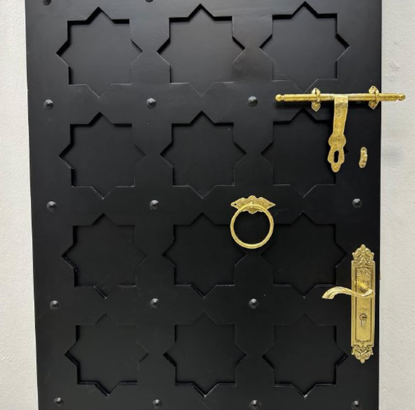 CUSTOM MOROCCAN DOOR, Handmade Carved Wooden Cedar or Oak Door, Unique ...