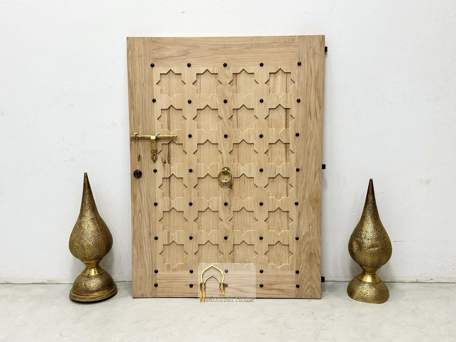 CUSTOM MOORISH DOOR, Handmade Carved Atlantic Cedar or Oak Wood, Luxury ...