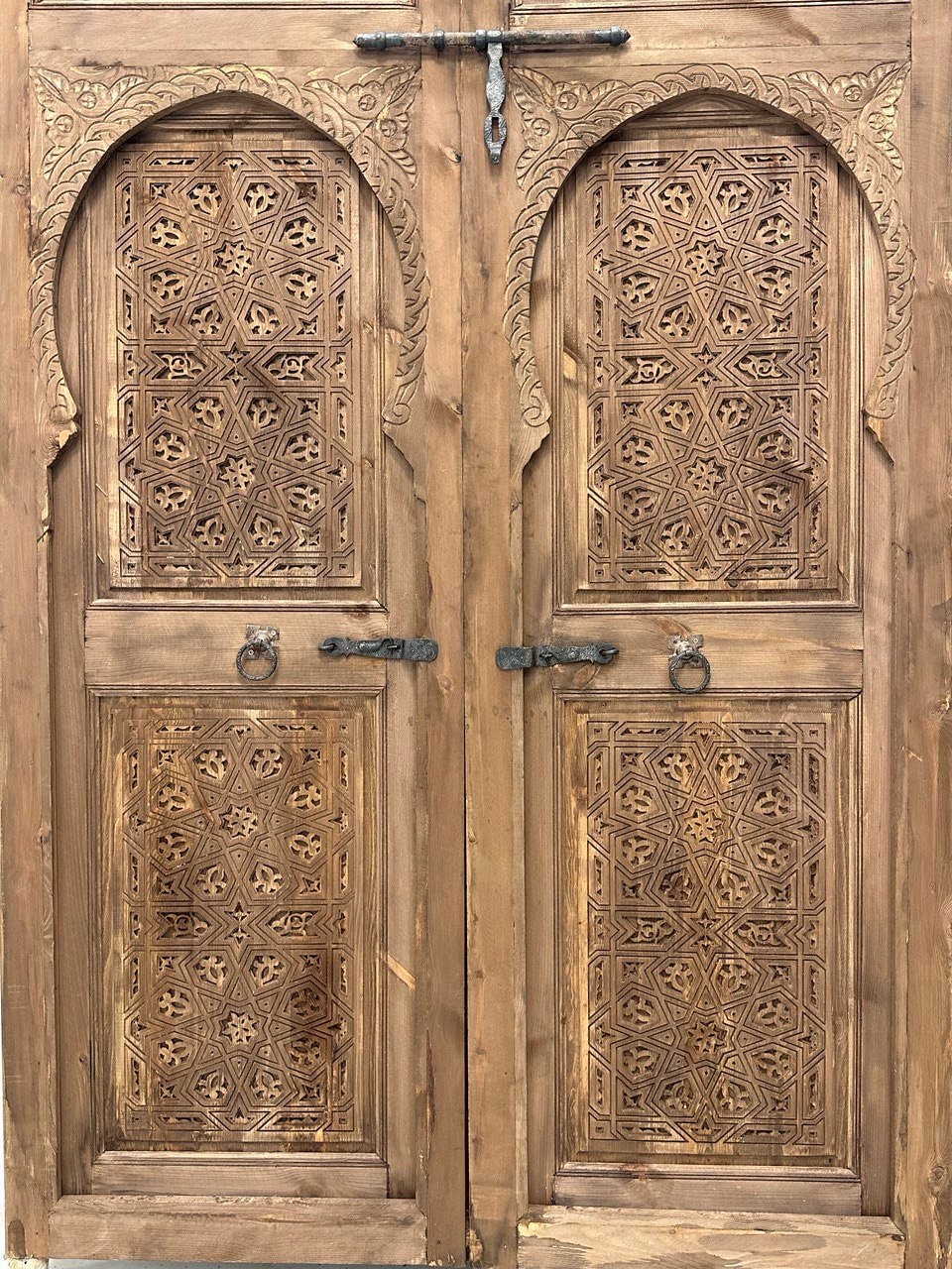 CUSTOM LARGE MOROCCO Double Door, Engraved Door, Carved Wooden Door ...