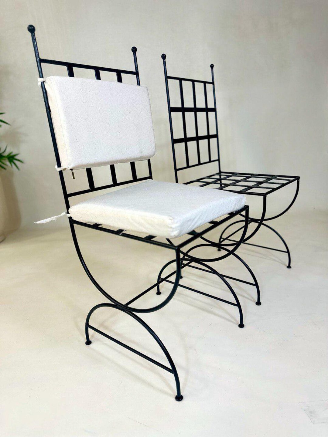Moroccan Stylish Iron Chairs, Custom Handmade Wrought Iron Stools With ...