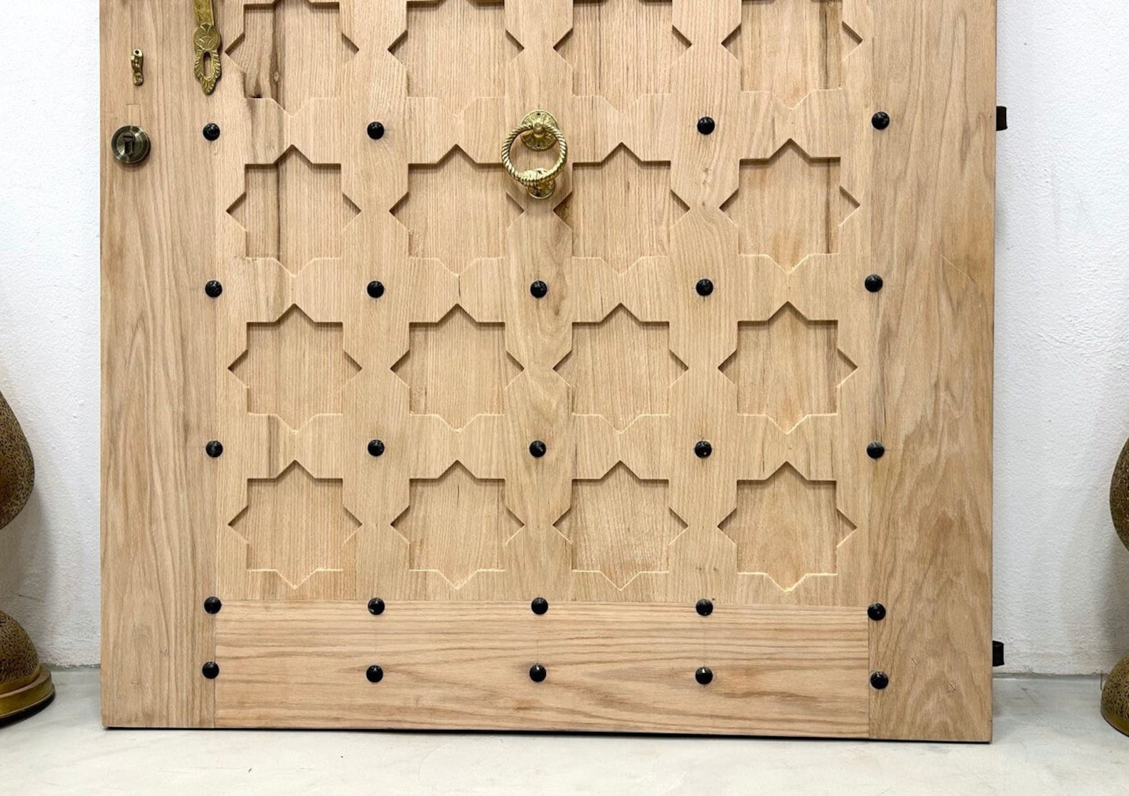 CUSTOM MOORISH DOOR, Handmade Carved Atlantic Cedar or Oak Wood, Luxury ...