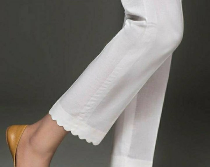 Cotton Comfortable Straight Pants,customise Size and Colour,embellished ...