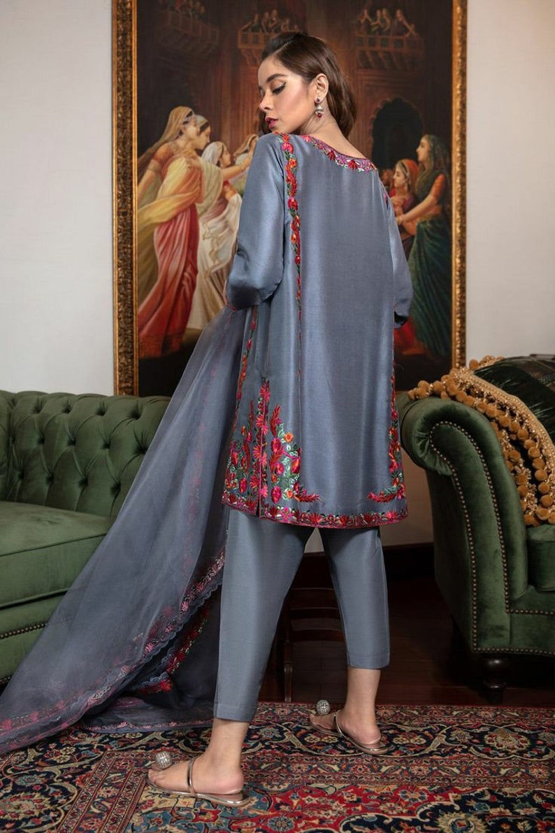 Silk Salwar Kameez Pakistani Salwar Kameez Elegant Indian - Etsy