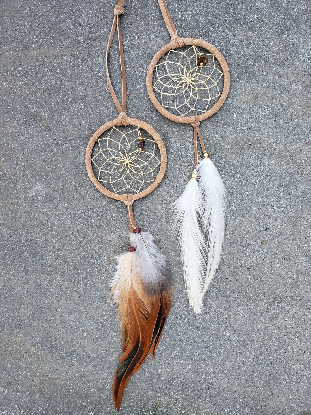 Tiger Eye ....light OR Dark (feathers) Dream Catchers - Etsy