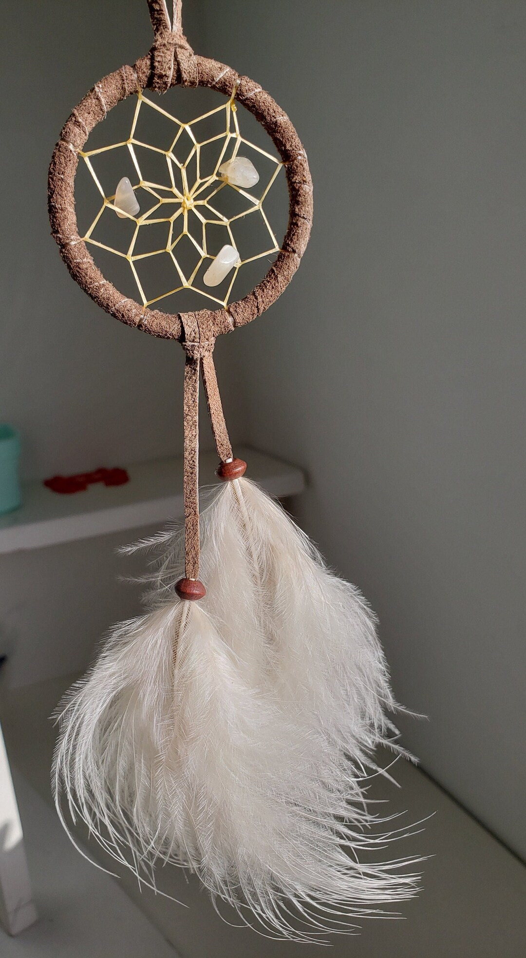Moonstone Fluff Dream Catcher - Etsy