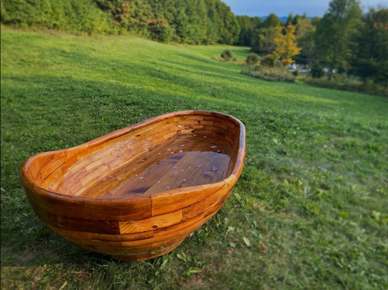 Wooden Bathtub (handmade Tub Wood, Cypress, Longleaf Pine, Reclaimed ...