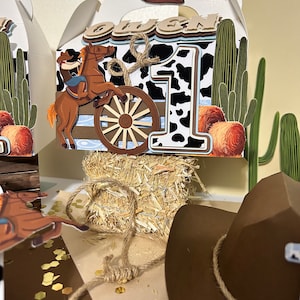 My First Rodeo Gable Party Favor Boxes - Etsy