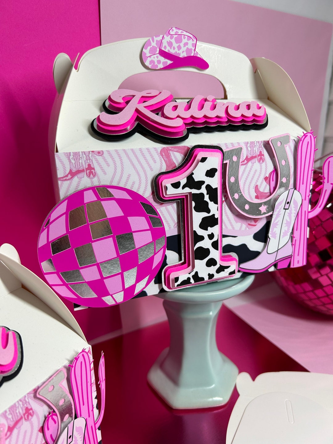 Disco Rodeo Gable Boxes Goodie Boxes - Etsy