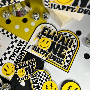 One Happy Dude Cake Topper - Etsy