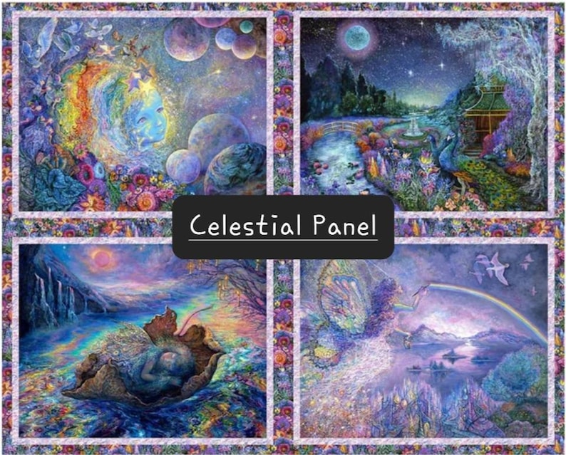 Astral Voyage. Cotton Fabric by 3 Wishes. Celestial Panel, 36" X 43 ...