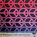 Peace to All. Cotton Fabric by Freckle and Lollie. Rainbow Peace Signs ...
