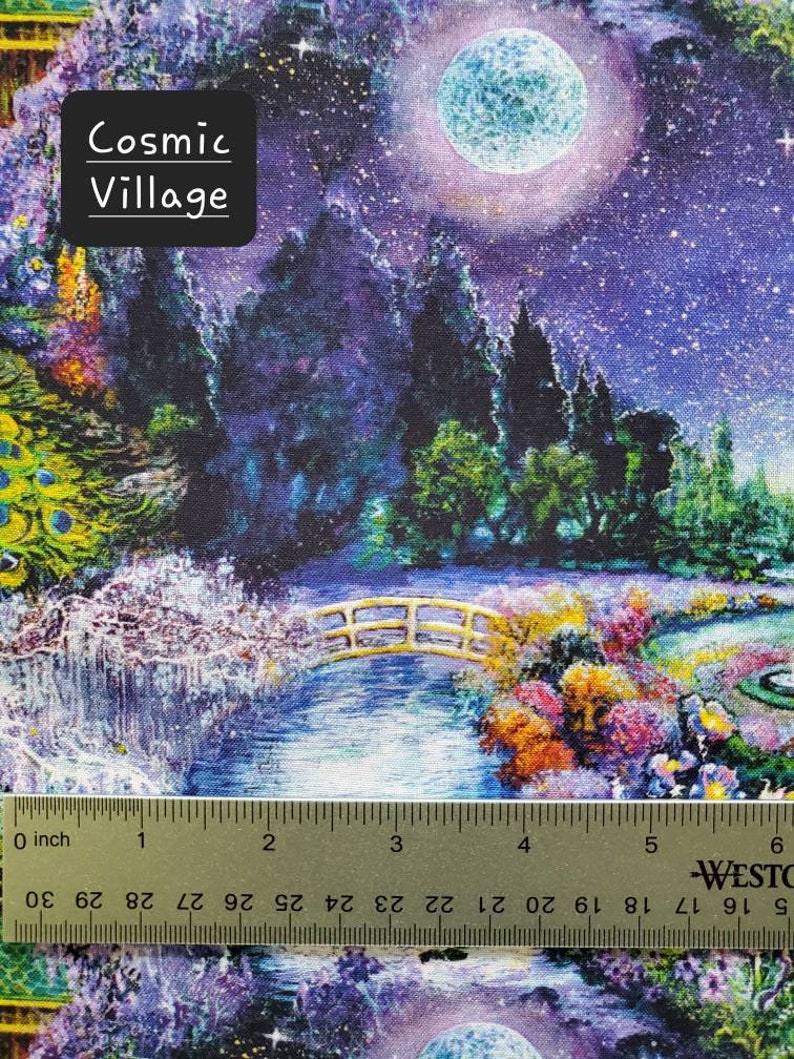 Astral Voyage. Cotton Fabric by 3 Wishes. Celestial Panel, 36" X 43 ...