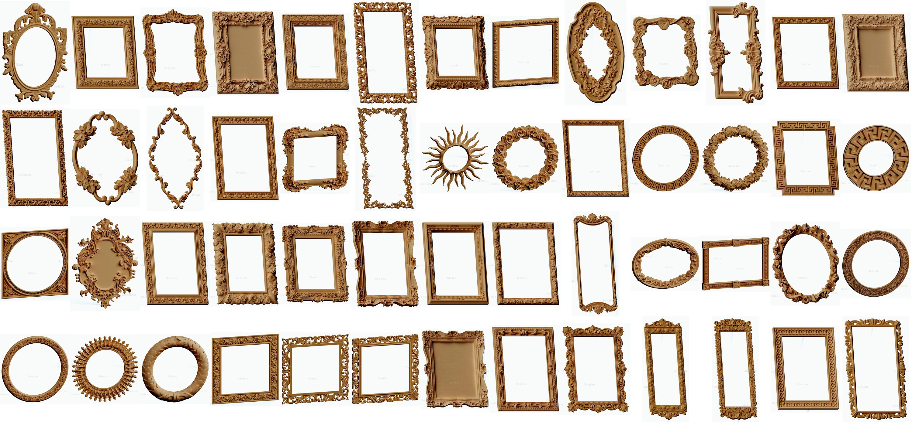 468 pcs 3D Models STL files frames for CNC Router | Etsy