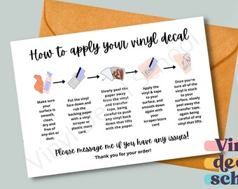 Washing Instructions Printable Card With Illustrations // 4 | Etsy