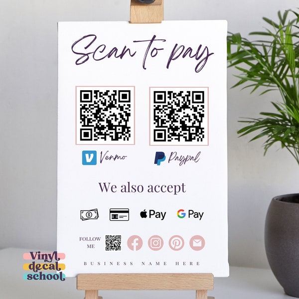 Editable Vinyl Price List // Easy to Read Pricing Chart, Perfect for ...