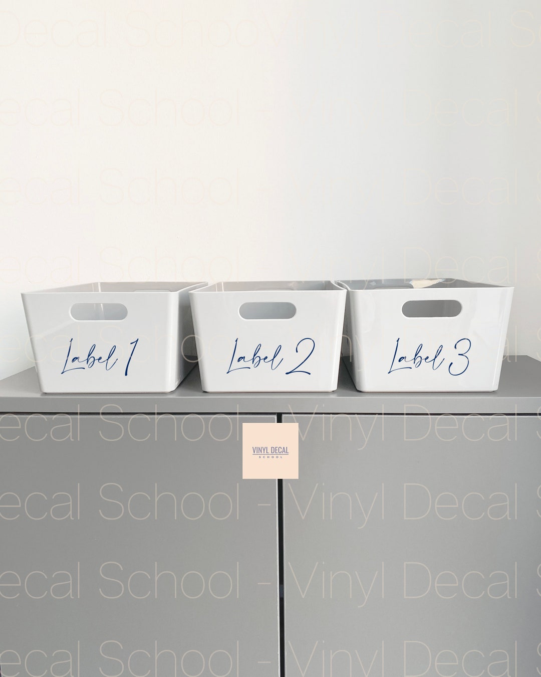 Storage Box Mock up Bundle // Mockup for Home Organization Decals ...