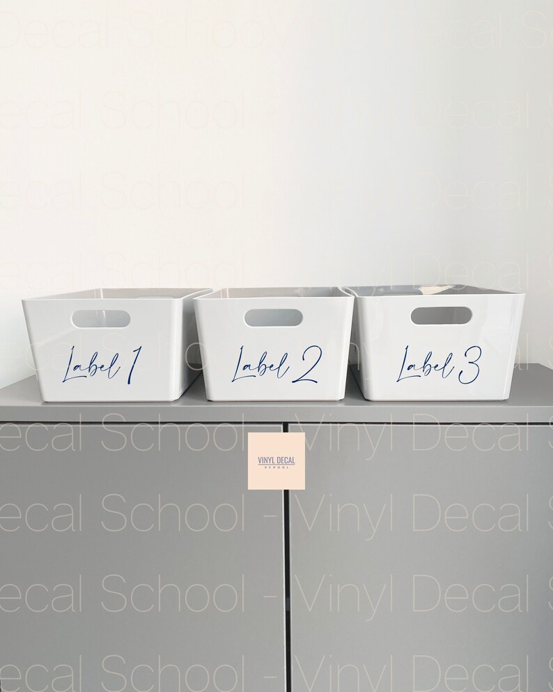 Storage Box Mock up Bundle // Mockup for Home Organization Decals ...