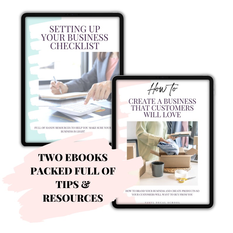 How to Start A Business With Your Cricut Bundle // Templates, Planner ...